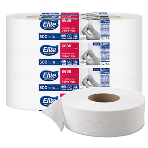 Expercom.mx - ELI-HIGJM-36688 / 6688 Papel Higiénico blanco Elite, caja ...