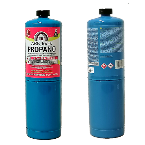 Expercom.mx - ARKATOOLS Tanque AZUL Propano 400g Paquete C/12 Pzas