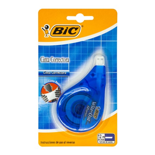 Expercom.mx - Corrector Bic Cinta Adherente Mini Tape 1 Pieza 12 Mts X ...