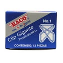 Expercom.mx - Clip baco gigante 1 zincado c/12