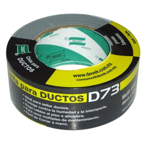 Expercom.mx - Cinta Adhesiva Para Ducto Devek D73 Color Plata De 48 Mm ...