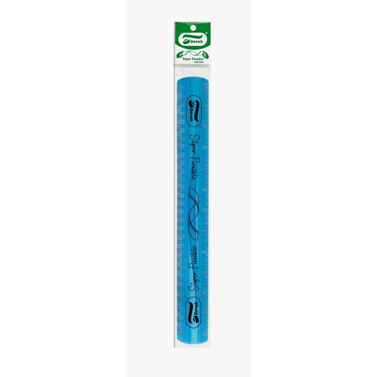 Expercom.mx - Regla super flexible Devek 30 cm azul