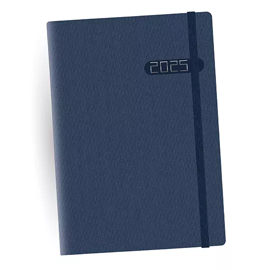 Expercom.mx - Agenda ejecutiva Chiusa Fortec 2025 color azul de 17 x 24 cm