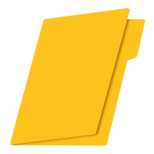 Expercom.mx - Fólder t. carta amarillo intenso c/25