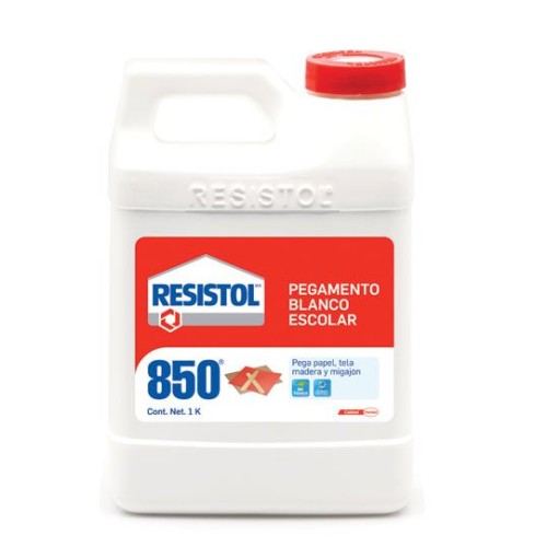 Expercom.mx - Pegamento Liquido Henkel Resistol 850 Color Blanco 1 Kg