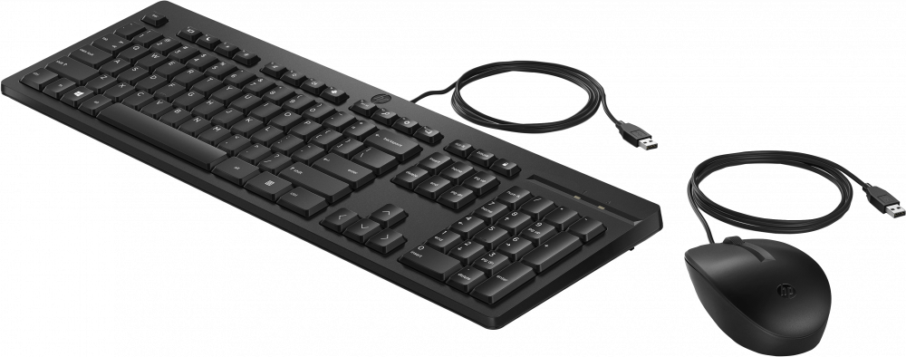 Expercom.mx - Kit de Teclado y Mouse HP 225, Alámbrico, USB-A, Negro ...