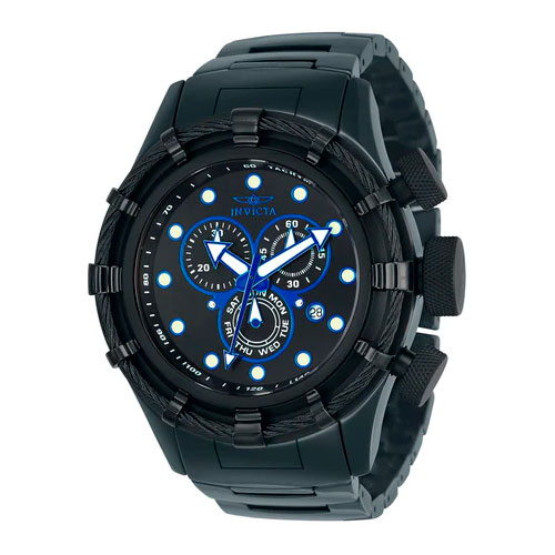 Expercom.mx - INVICTA Bolt Men 50mm Stainless Steel + Ceramic Blue + Stain
