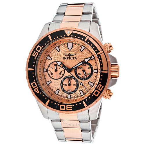 Expercom.mx - Invicta pro diver men 45mm stainless steel rose gold + stain
