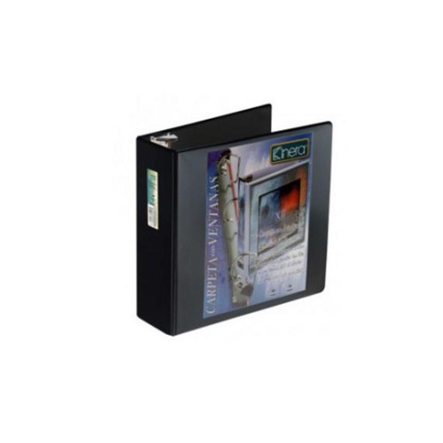 Expercom.mx - Carpeta De Vinil Panoramica Negra 3 Pulgadas Kinera ...