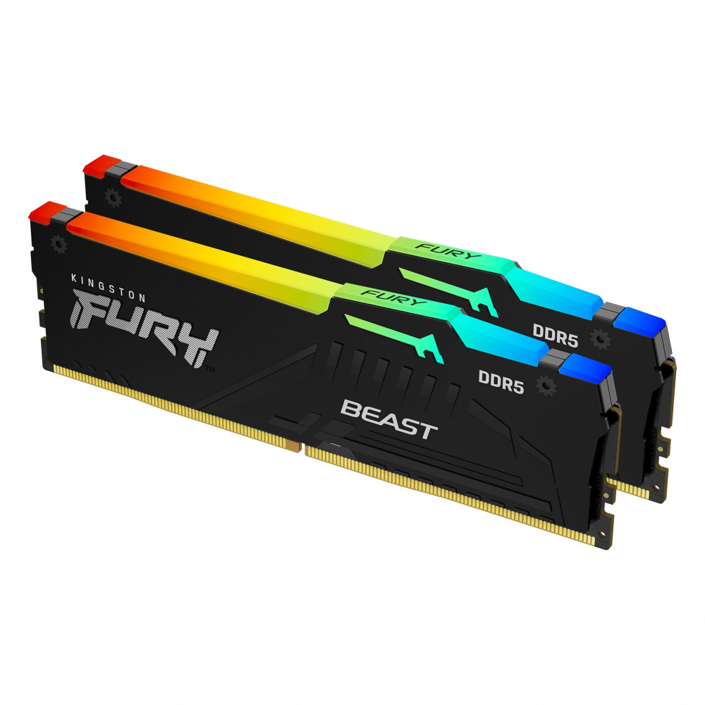 Expercom.mx - Kit Memoria RAM Kingston FURY Beast RGB DDR5, 5600MHz, 16GB - 2 x 8GB,...