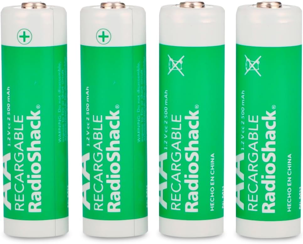 Expercom.mx - Radio Shack Baterías Recargables AA de 2500 mAh c/u, 4 Pilas Recargabl...
