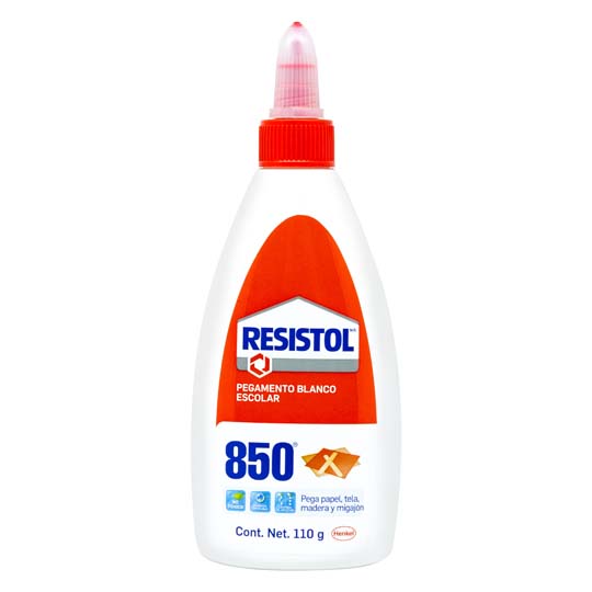 Expercom.mx - Pegamento Liquido Henkel Resistol 850 Color Blanco 110 Gr