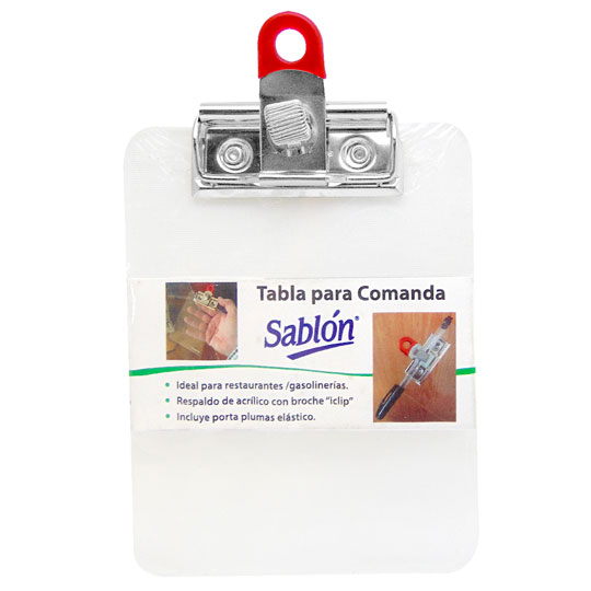 Expercom.mx - Tabla para comanda sablón tamaño mini 11 x 18.5 x 1.8 cm