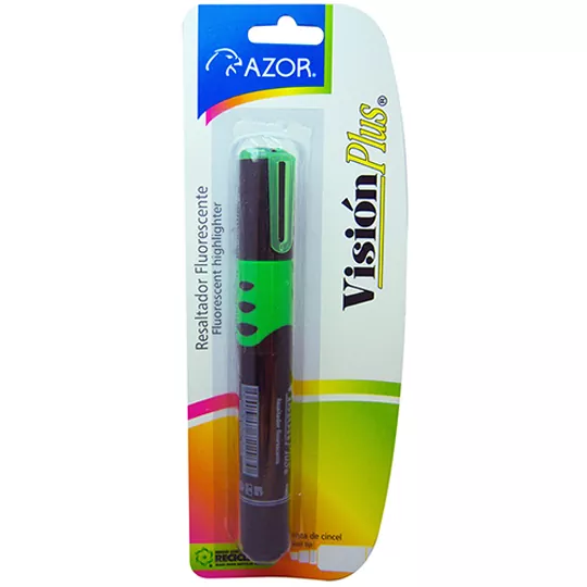 Expercom.mx - Marcatextos Azor Vision Color Verde 1 Pieza