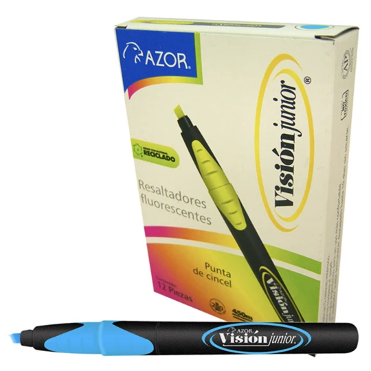 Expercom.mx - Marcador Resaltador Azor Vision Junior 2800az Color Azul ...