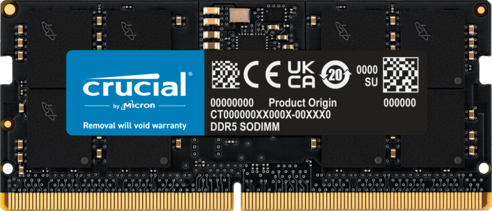 Expercom.mx - Memoria RAM Crucial DDR5, 4800MHz, 16GB, Non-ECC, CL40, SO-DIMM