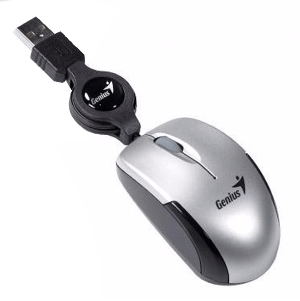 Expercom.mx - Mouse Genius Micro Traveler V2 Optico, USB tipo, Color Plata